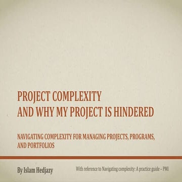 Project complexity | PPSX
