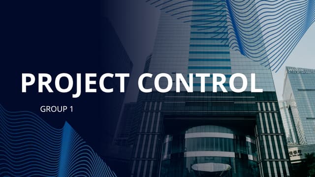 Software Project Management (monitoring and control) | PPTX
