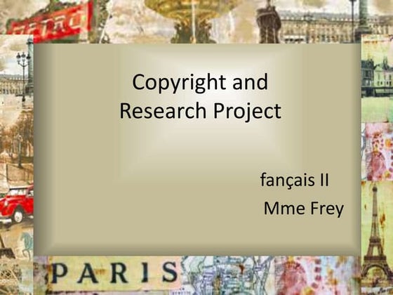Copyright & Fair Use for Digital Projects: Workflow | PPT