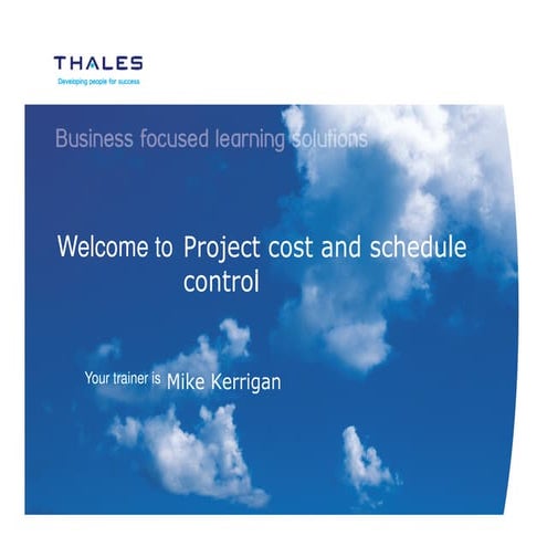 Project Cost and Schedule Control | PDF