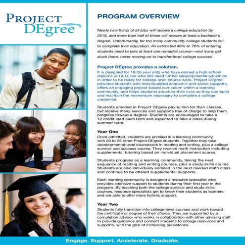 Project DEgree_brochure_2011 | PDF