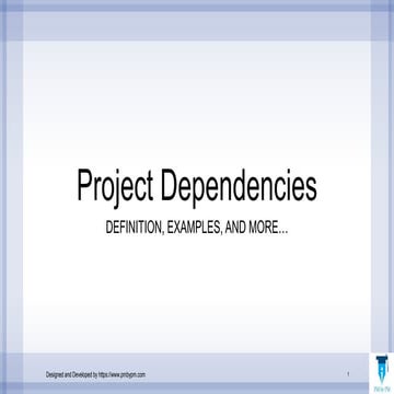 How To Do Planning Using 4 Types of Project Dependencies? | PPTX