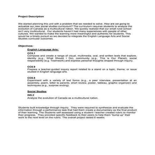 Project description | DOCX