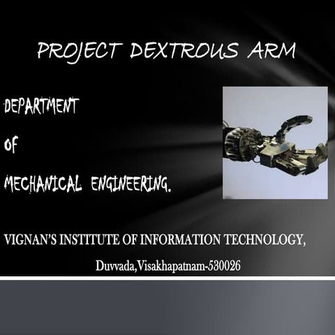 PROJECT DEXTROUS ARM-PRANU Robotic.pptx