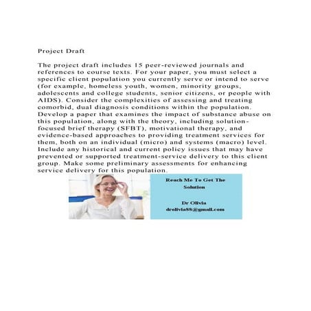 Project DraftThe project draft includes 15 peer-reviewed jou.docx