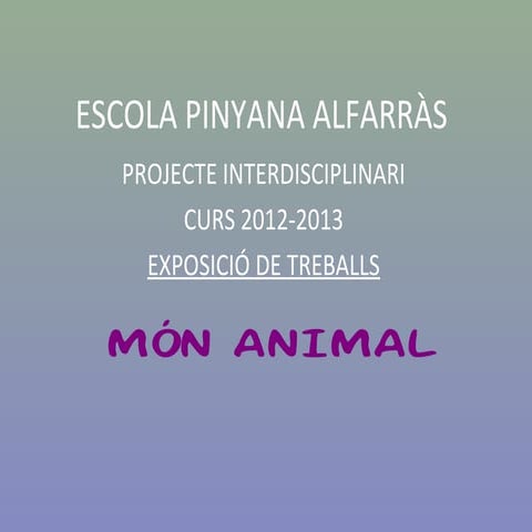 Projecte animals bloc | PPT