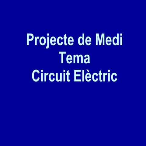 Projecte de medi | PPT
