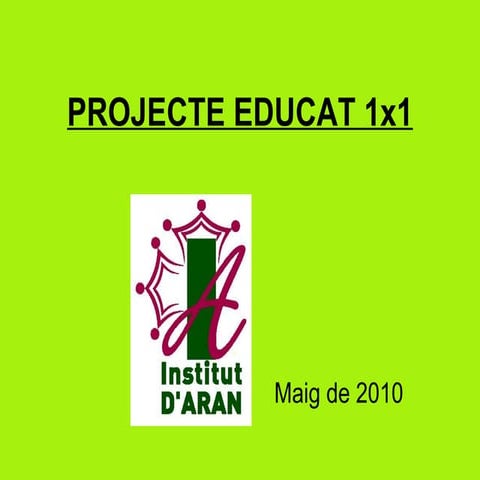 Projecte educat 1x1 1 | PDF