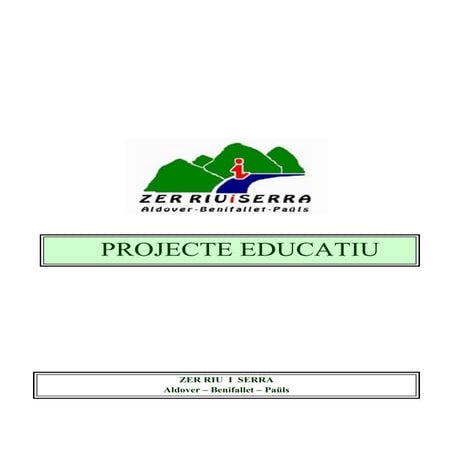 Projecte educatiu zer 2016 d | PDF