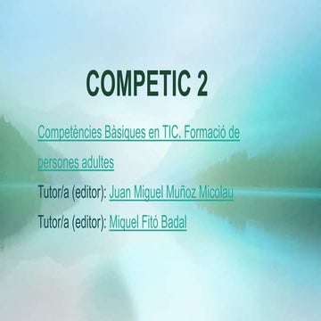 Projecte final competic 2 | PPT