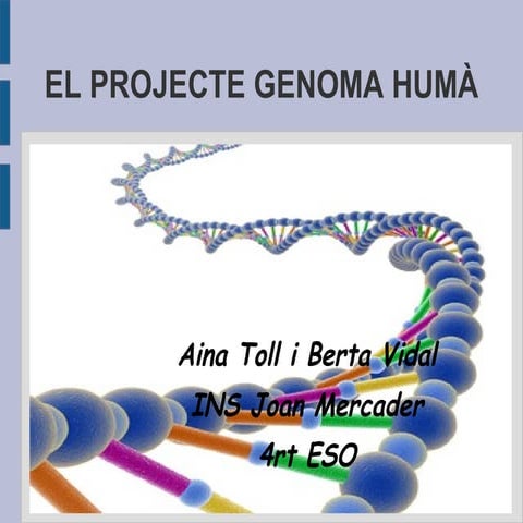 Projecte genoma humà powerpoint def (1) | PPT