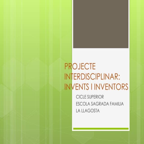Projecte interdisciplinar | PPTX