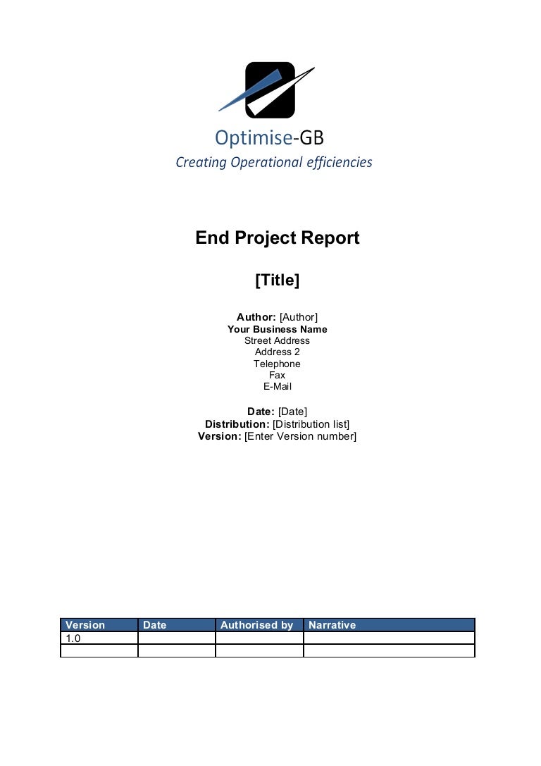 project-end-report-project-management-template