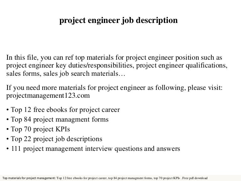 Project engineer