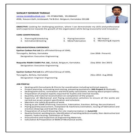 Planning /Project engineer | PDF
