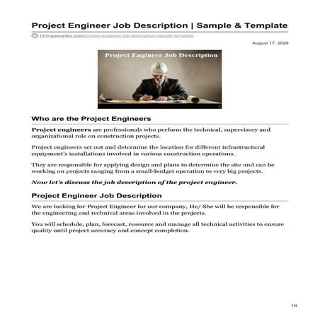 Project engineer job description sample amp template.pdf