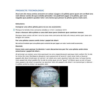 Projecte tecnologic | PDF