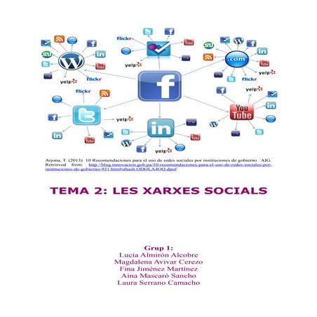 Projecte tic xarxes socials grup1 | PDF