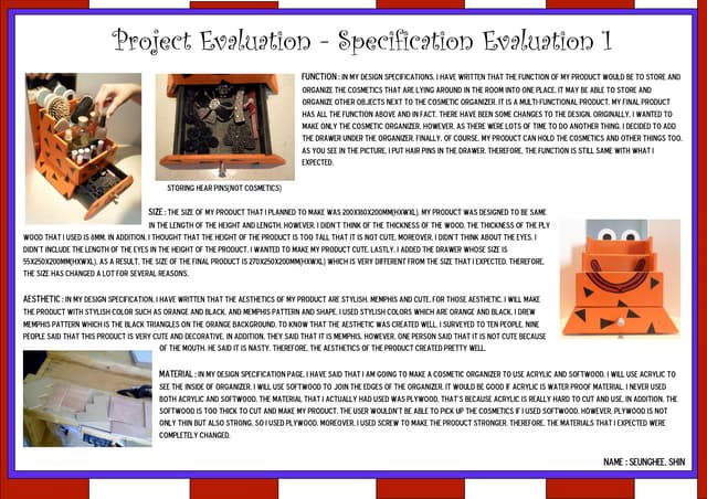 Final IGCSE DT coursework | PPTX