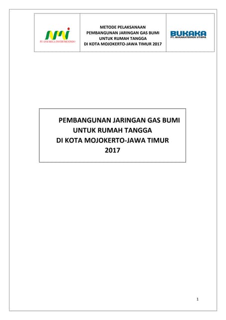 PROJECT EXECUTION PLAN (.metodologi kerja) | PDF