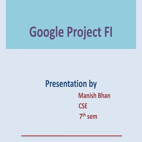 Project fi | PPTX