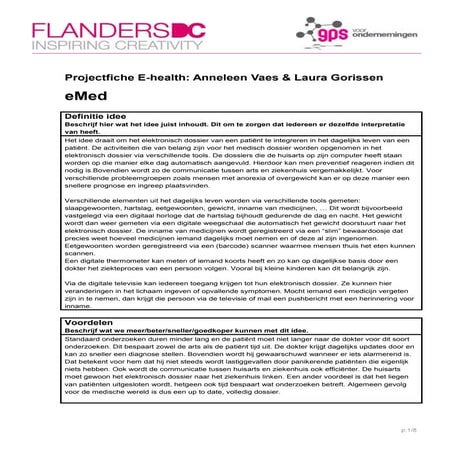 Projectfiche Projectmanagement | DOCX