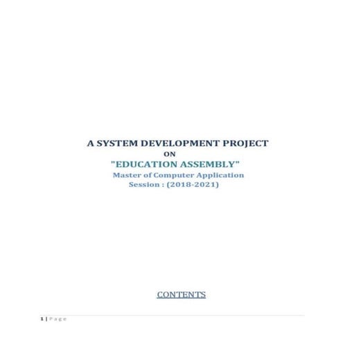 Education Assembly PPT | PDF