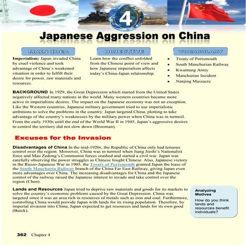 Japanese Imperialism on China | DOCX