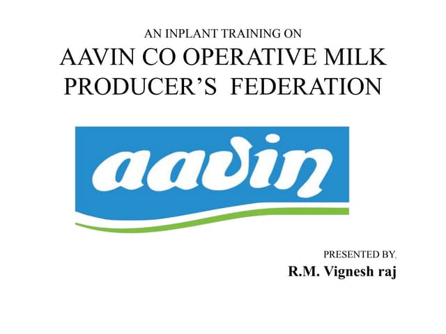 Project report on AAVIN INDUSTRY - 2019 | PDF