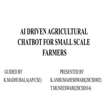 Artificial Intelligence Projectsppt Pptx