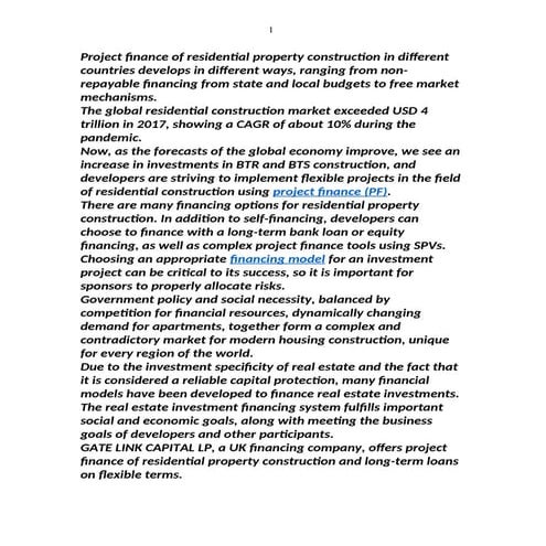 Comprehensive Guide to Project Finance in Cement Plant Construction | DOC