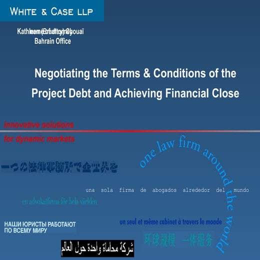 Project Financing | PPT | Business Accounting & Finance | Business