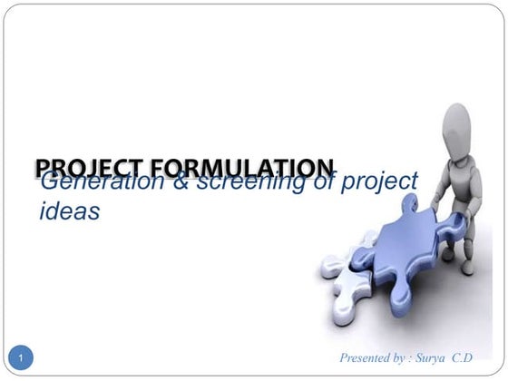 Generation & Screening of Project Idea | PDF