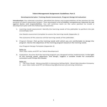 Project guidelines part 2 (1) | PDF