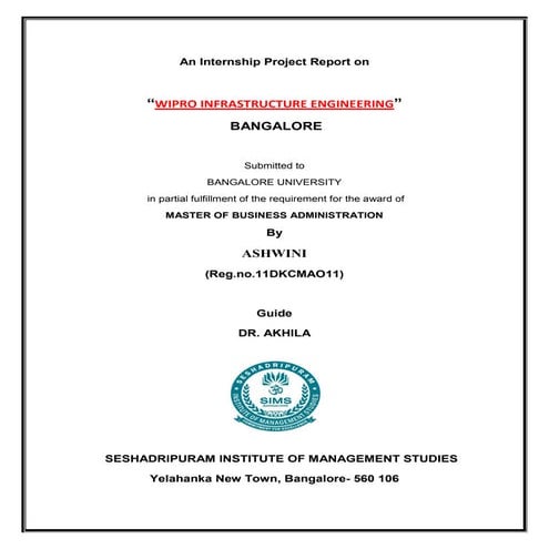 WIPRO PROJECT FILE | PDF