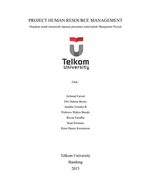 Project human resource management | DOCX