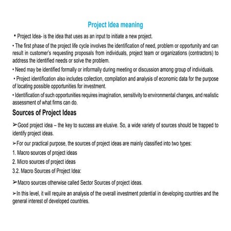 Project Idea and Social Cost-Benefit Ana | PDF