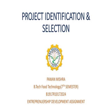 PROJECT IDENTIFICATION AND SELECTION(PAWAN).pptx