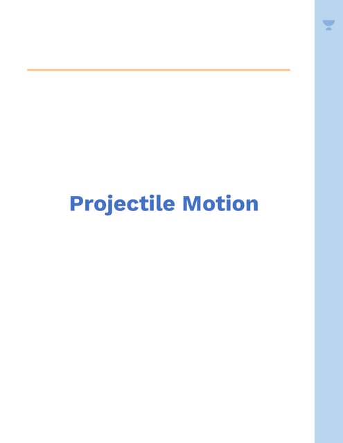 Projectile Motion - In Physical Science | PPTX | Physics | Science