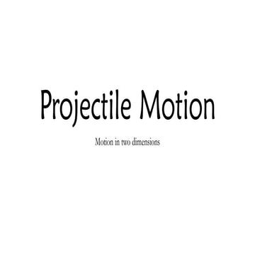 Projectile motion | PPT