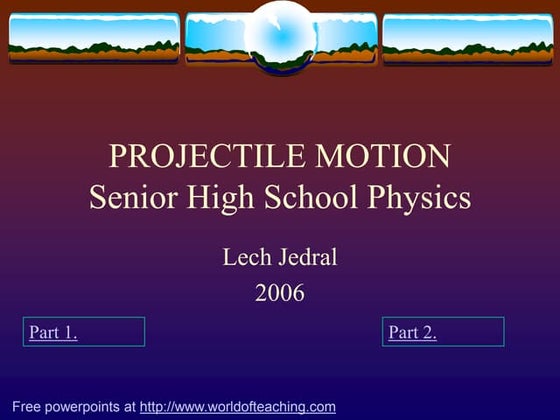 projectile motion STA 2012.pptvvvvvvvvvv | PPT