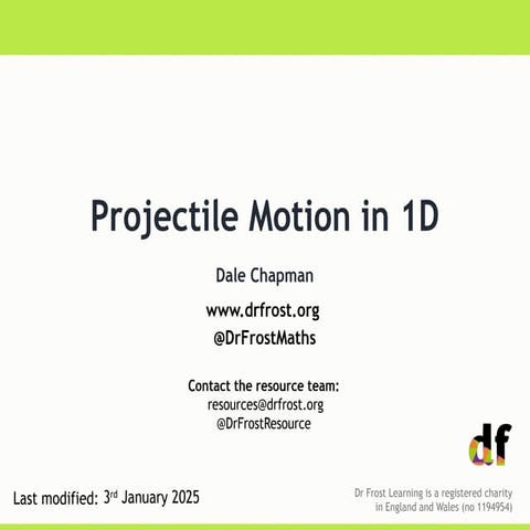 Projectile Motion in 1D - Lesson (1).pptx