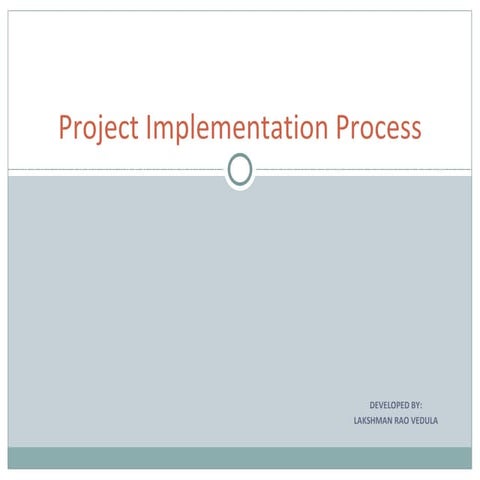 Project Implementation Process | PPS