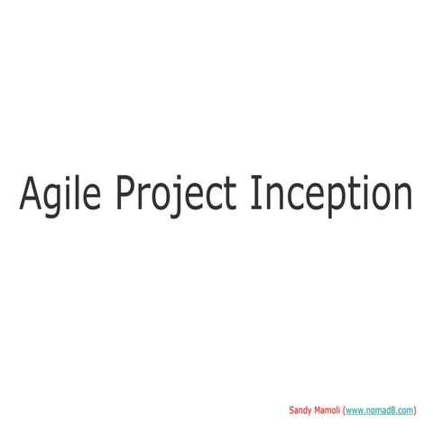 Project inception | PPT