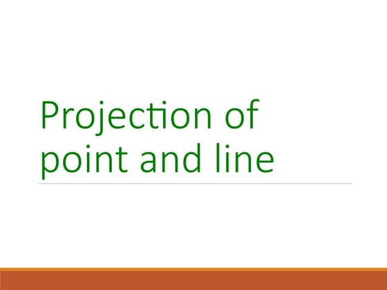 Engineering Graphics - Projection of points and lines | PPT | 3-D Graphics | Computer Software ...