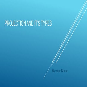 Projection in computer graphics | PPTX