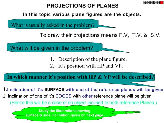 Projection of Planes- Engineering Graphics | PDF