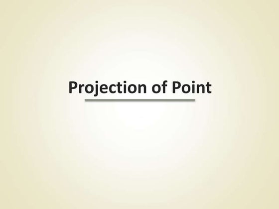 Engineering Graphics - Projection of points and lines | PPT | 3-D Graphics | Computer Software ...