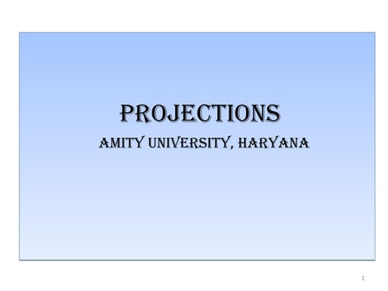 Projection In Computer Graphics Ppt