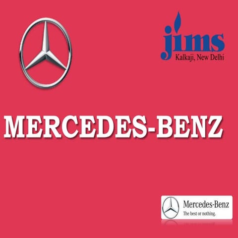 project report on mercedes benz | PPTX | Automotive Industry | Industries
